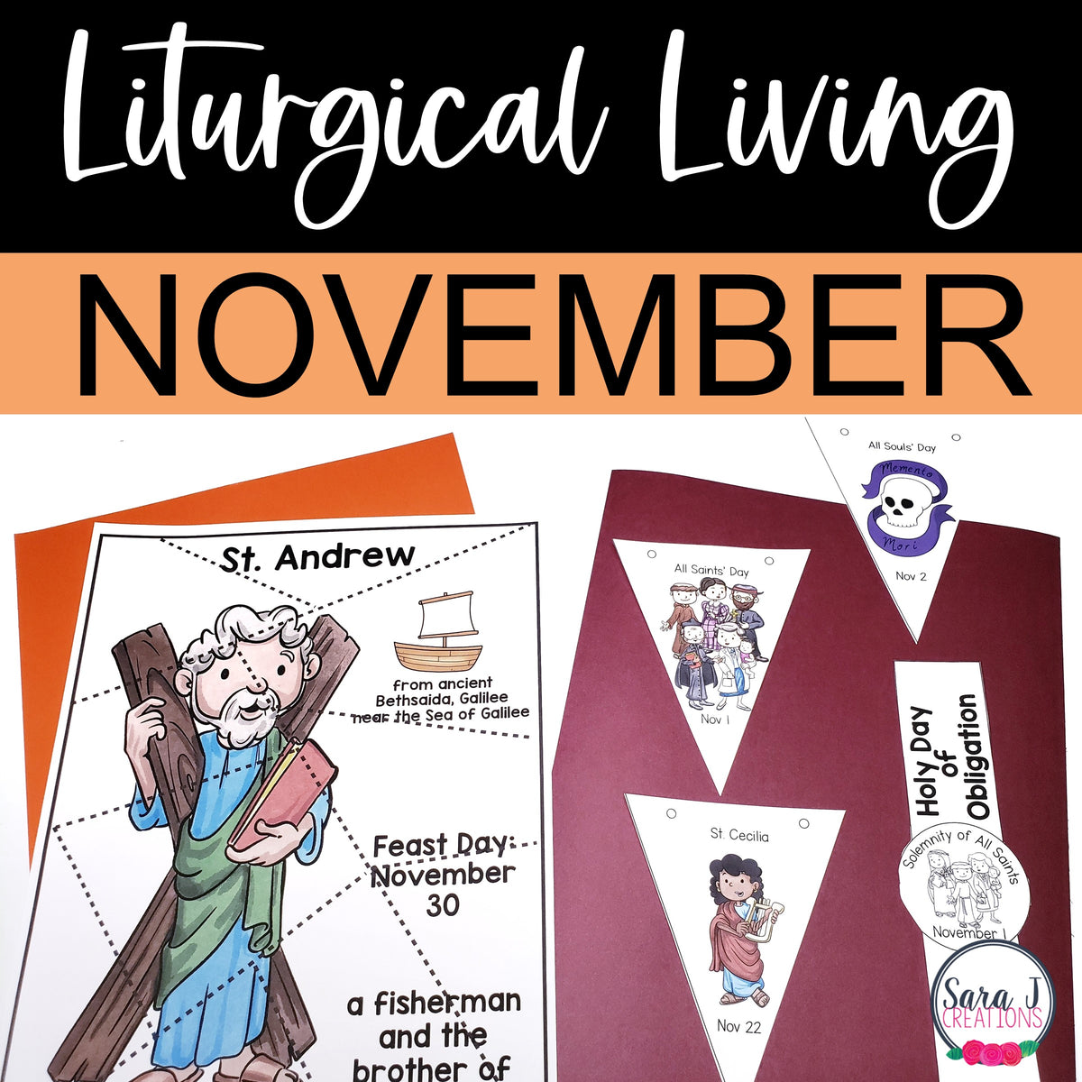 November Catholic Liturgical Living – Sara J Creations