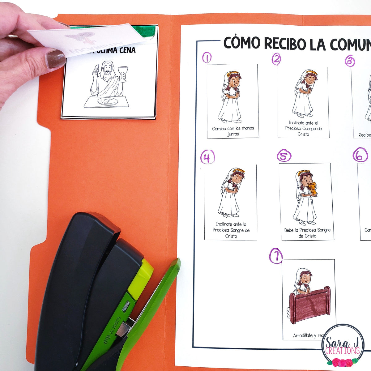 Spanish First Communion Lapbook Catholic Eucharist Parts of the Mass ...