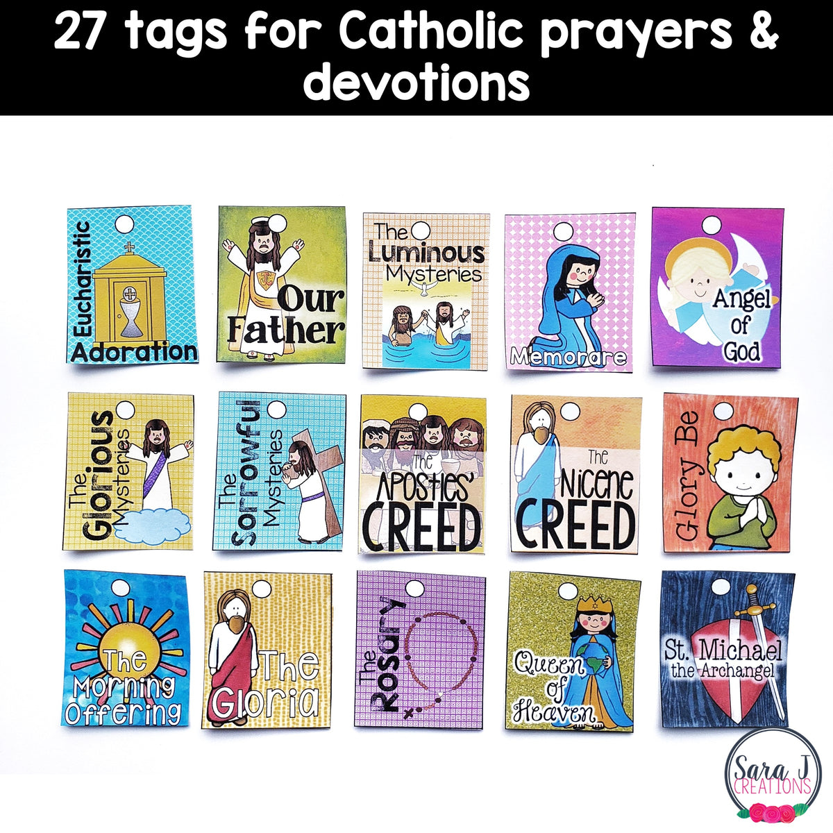 Catholic Prayer Tags – Sara J Creations