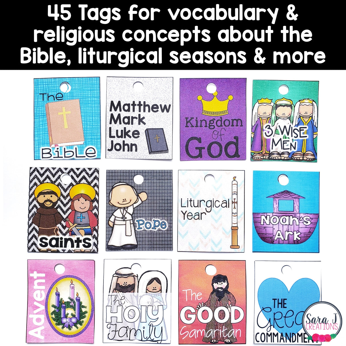 Catholic Lessons Tags – Sara J Creations