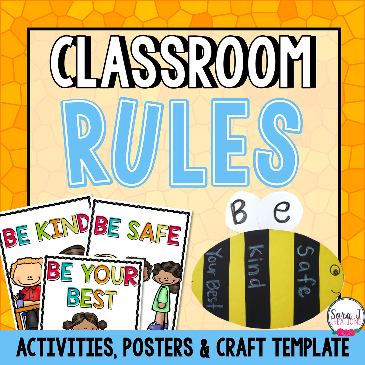 Classroom Rules with Printable Posters, Activities and Craft – Sara J ...