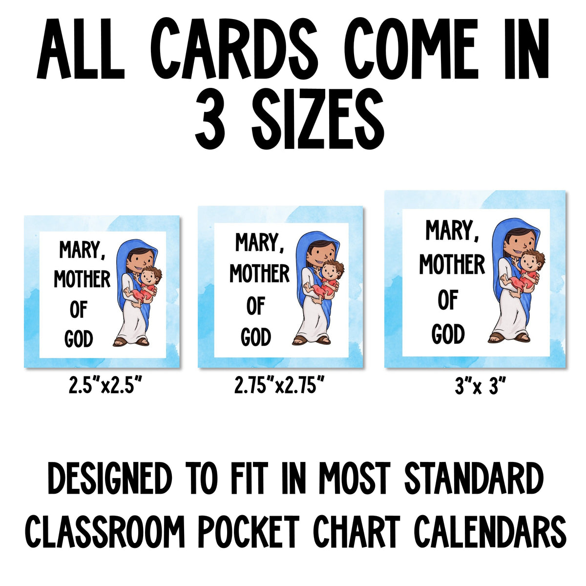Catholic Calendar Cards for the Liturgical Year Classroom Decor – Sara ...