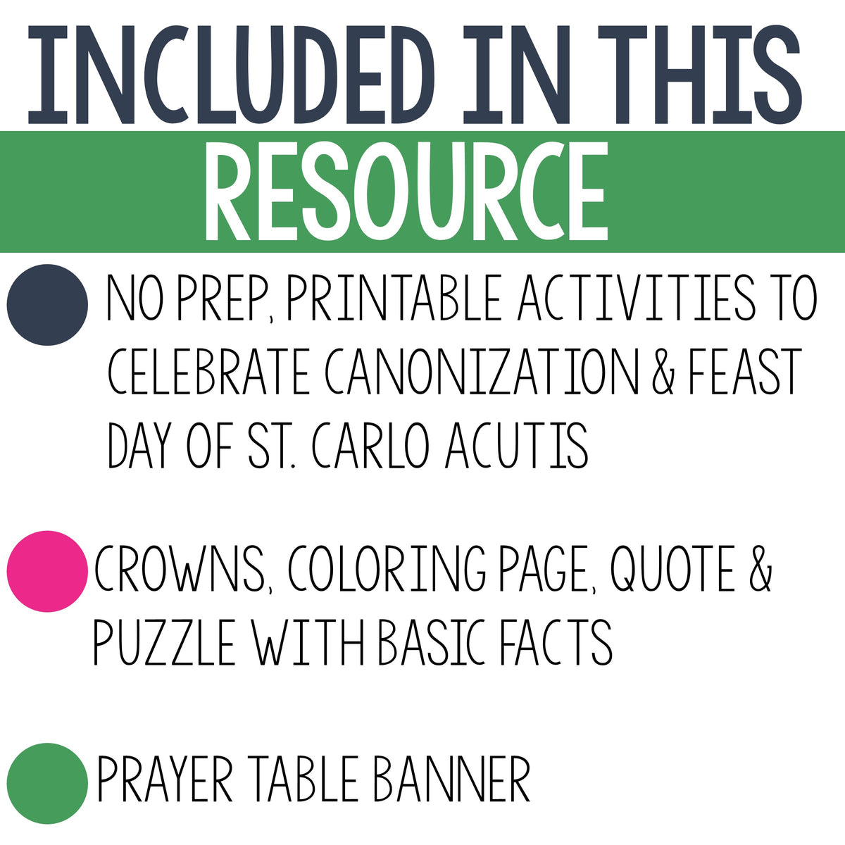 St. Carlo Acutis Activity Pack Catholic Saints Coloring Pages for Cano ...
