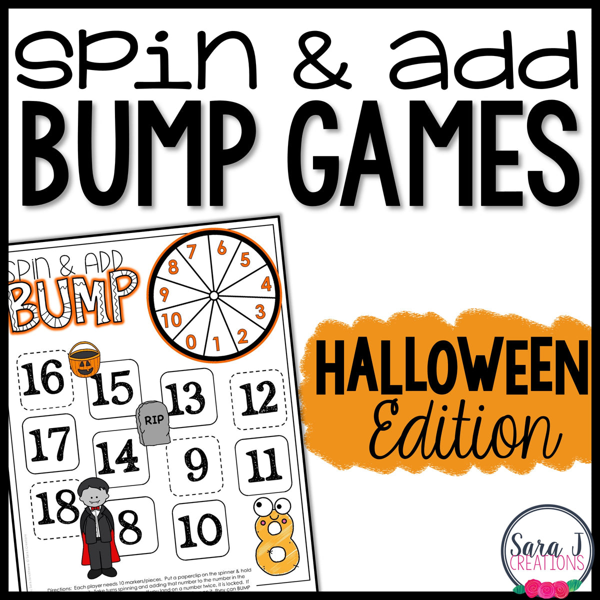 Halloween Addition BUMP Games – Sara J Creations