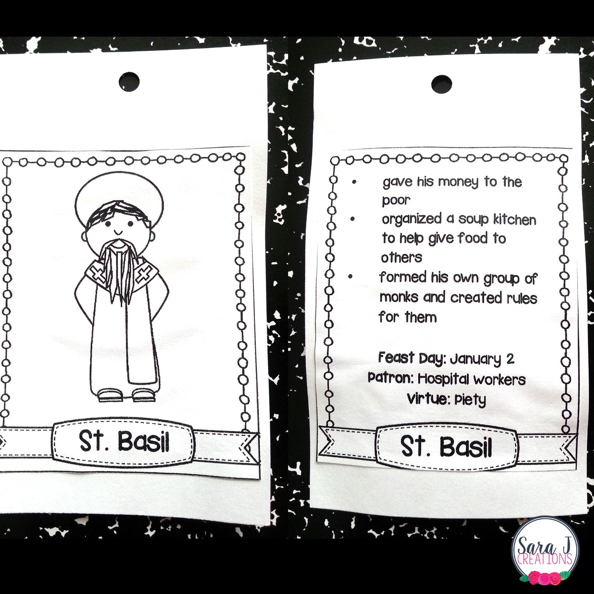 Catholic Saints Interactive Notebook – Sara J Creations