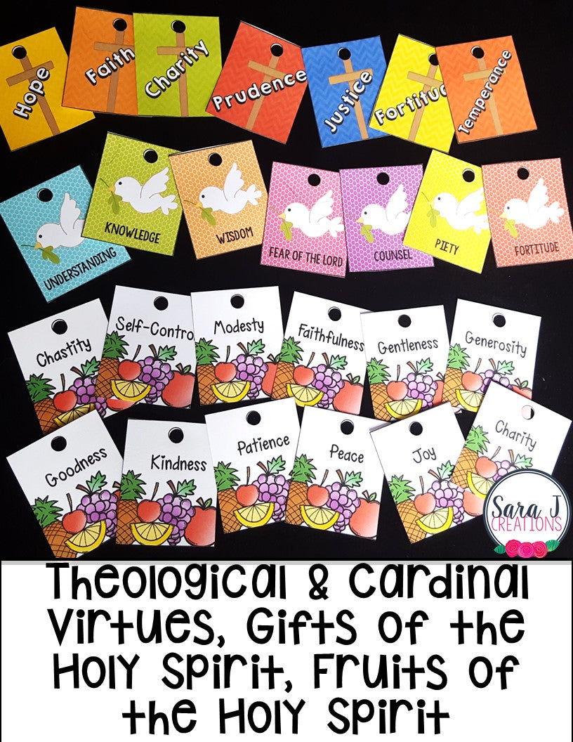 Catholic Reward Tags Volume 2 - Virtues, Fruits & Gifts of the Holy Sp ...