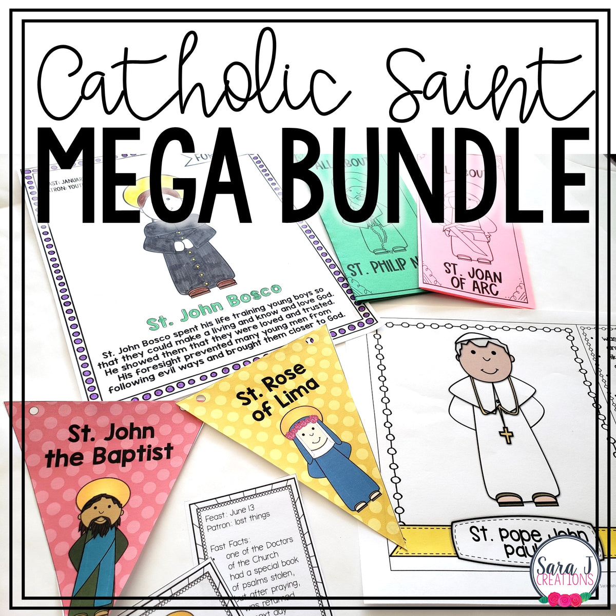 Catholic Saints MEGA Bundle – Sara J Creations