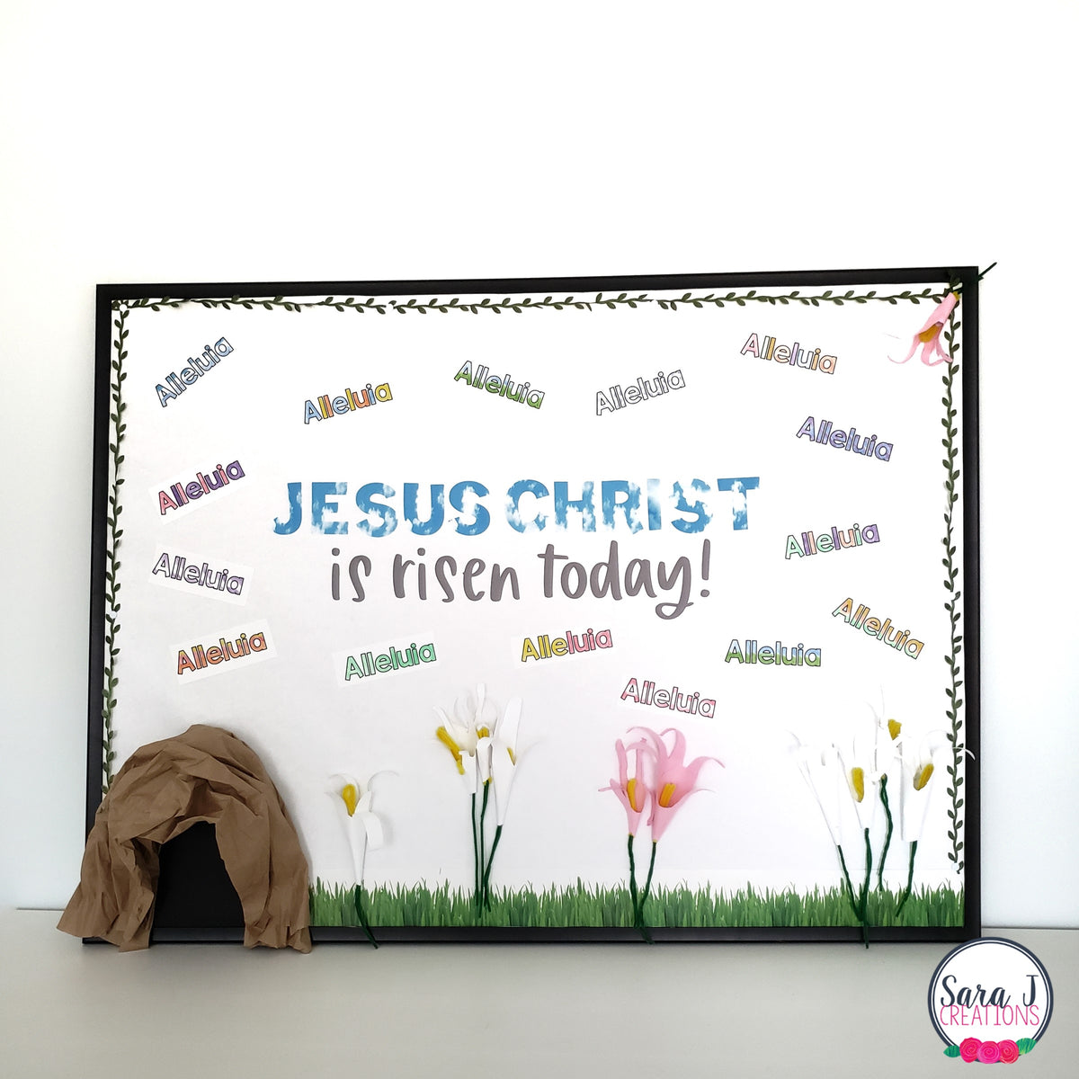 Easter Catholic Bulletin Board – Sara J Creations
