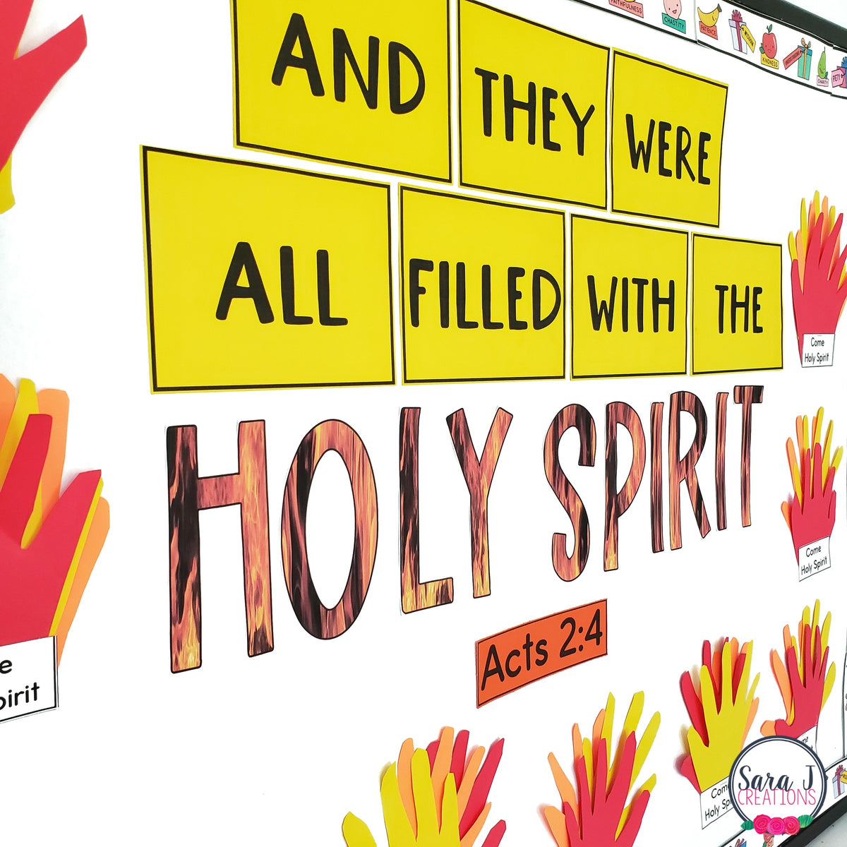Pentecost Confirmation Catholic Bulletin Board – Sara J Creations