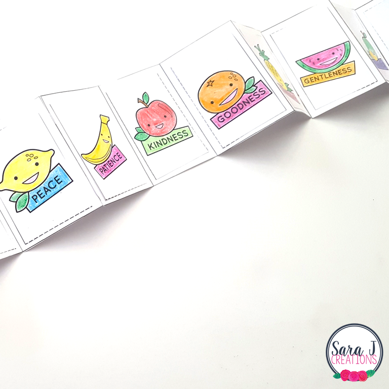 Fruits of the Spirit Mini Book – Sara J Creations