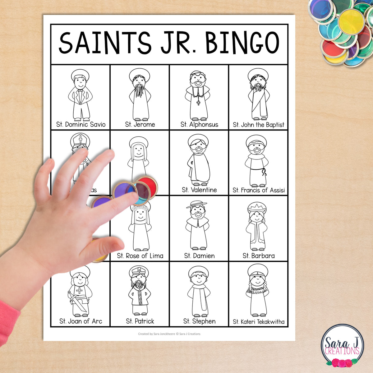 Catholic Saints Junior Bingo – Sara J Creations