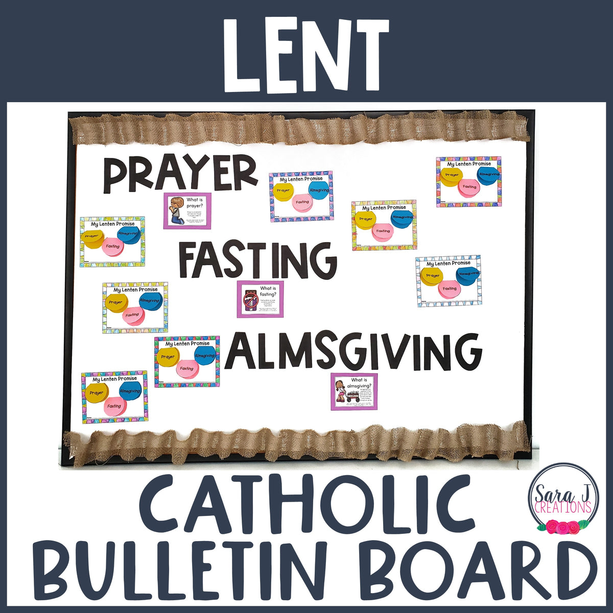 Lent Catholic Bulletin Board – Sara J Creations Lent Catholic Bulletin Board – Sara J Creations