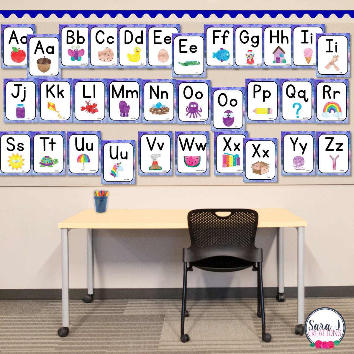 Space Galaxy Classroom Decor Bundle – Sara J Creations