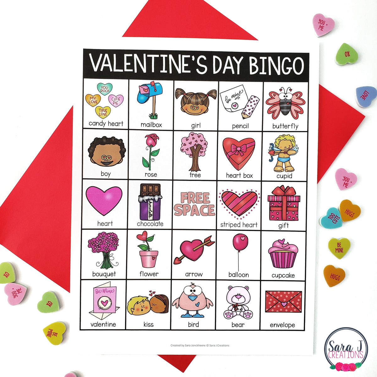 Valentine's Day Bingo – Sara J Creations