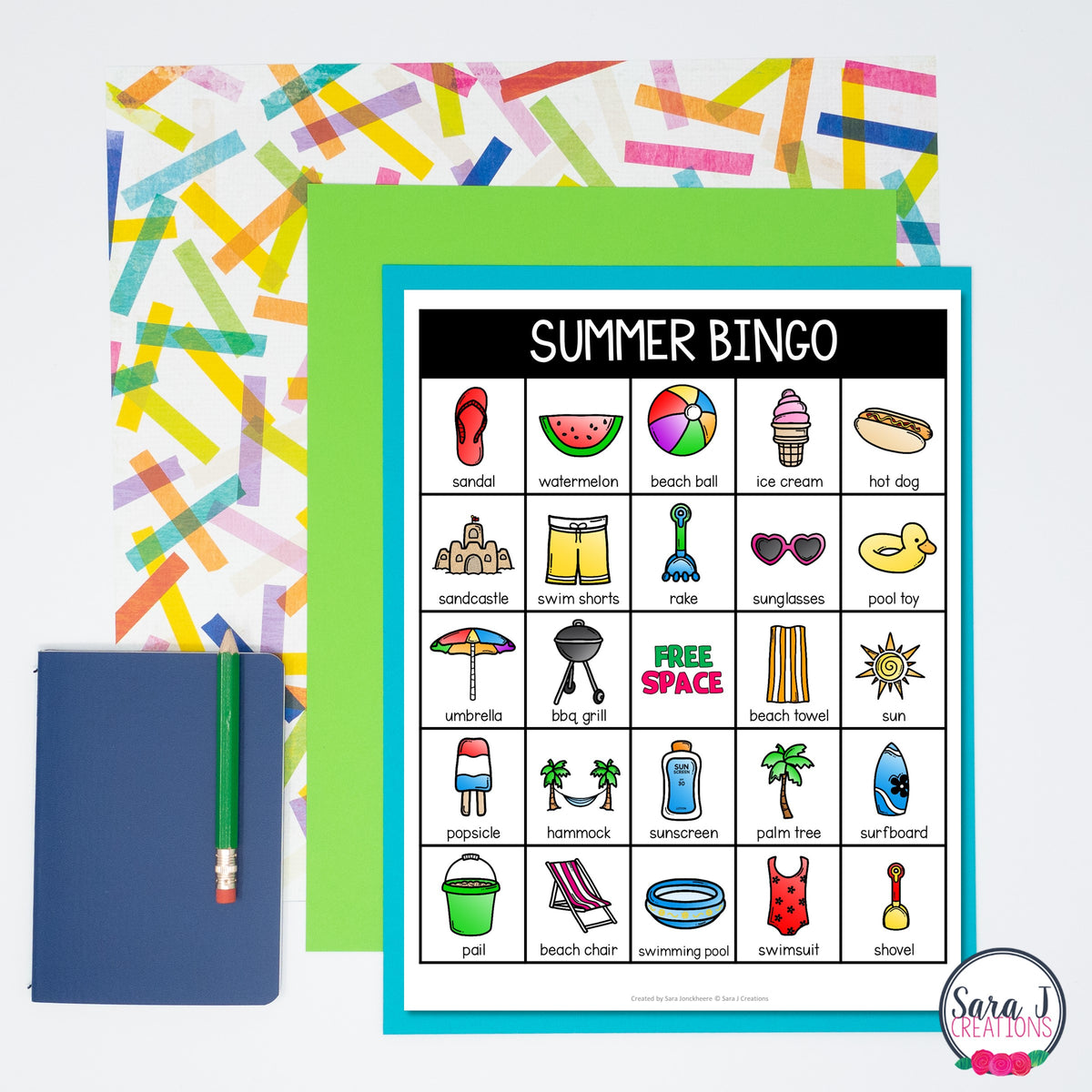 Summer Bingo – Sara J Creations