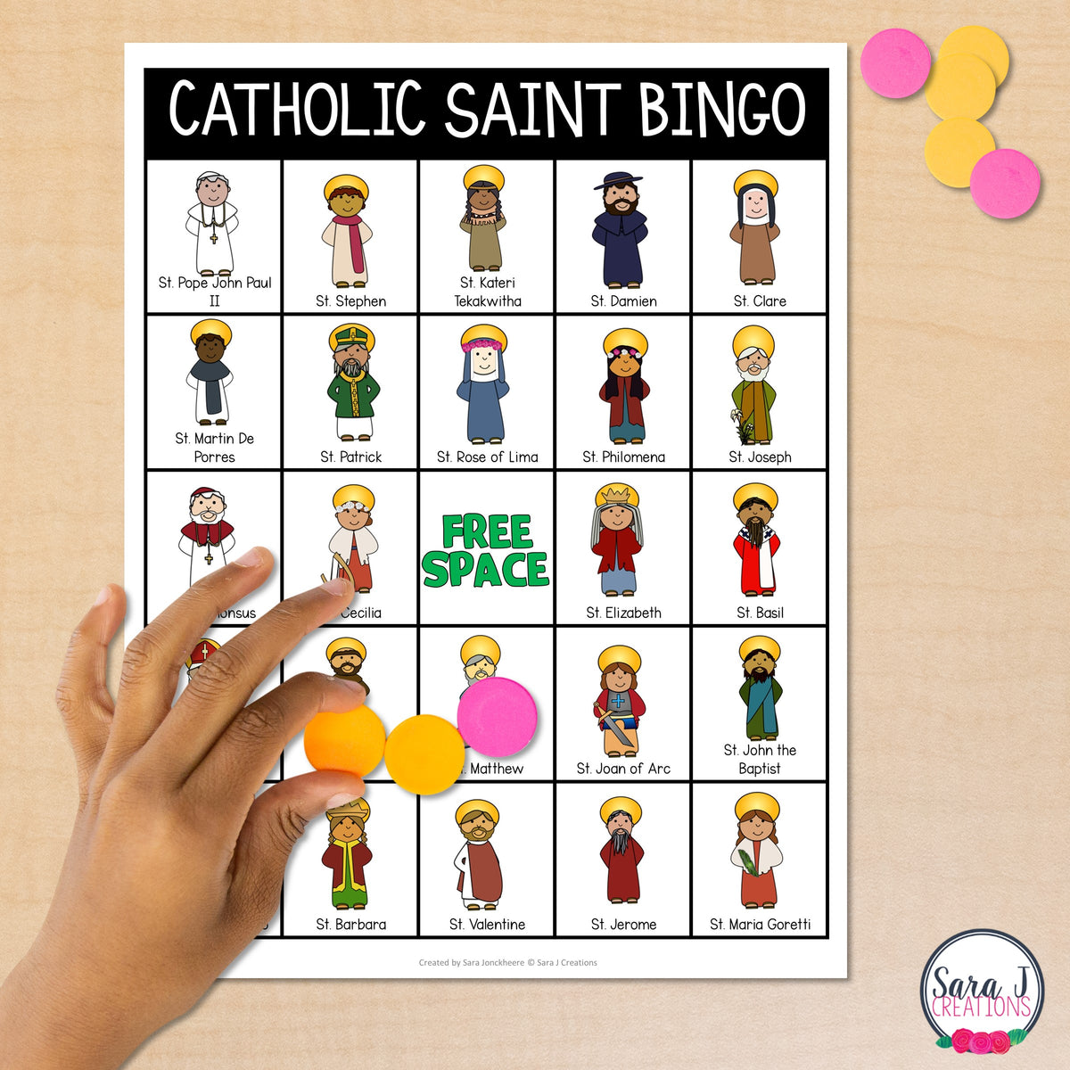 Catholic Bingo Bundle – Sara J Creations
