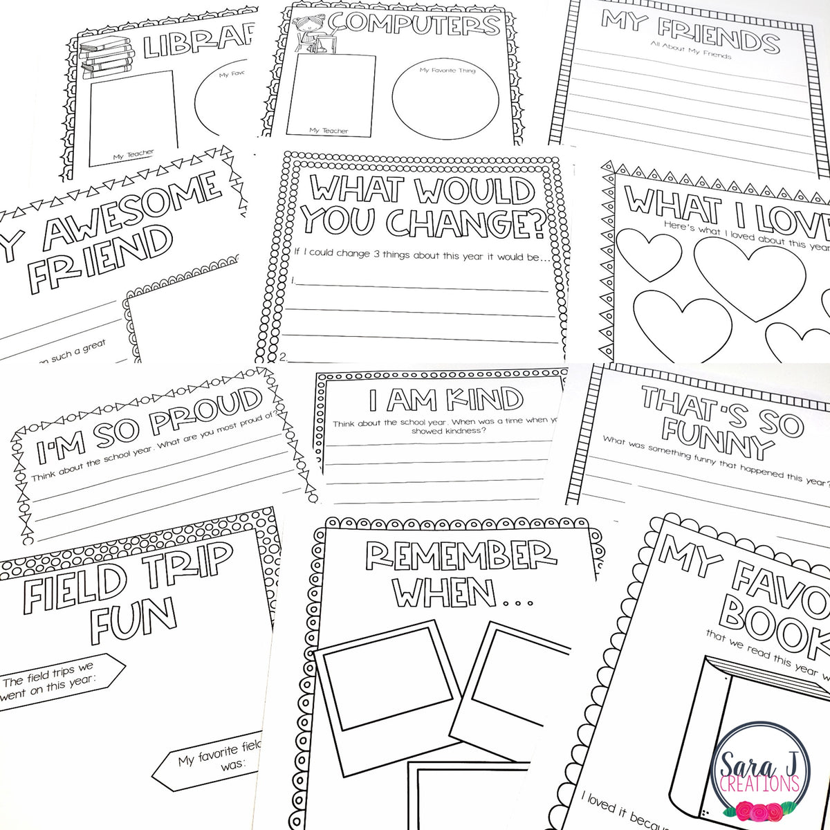 Memory Book (Canadian Spelling) – Sara J Creations