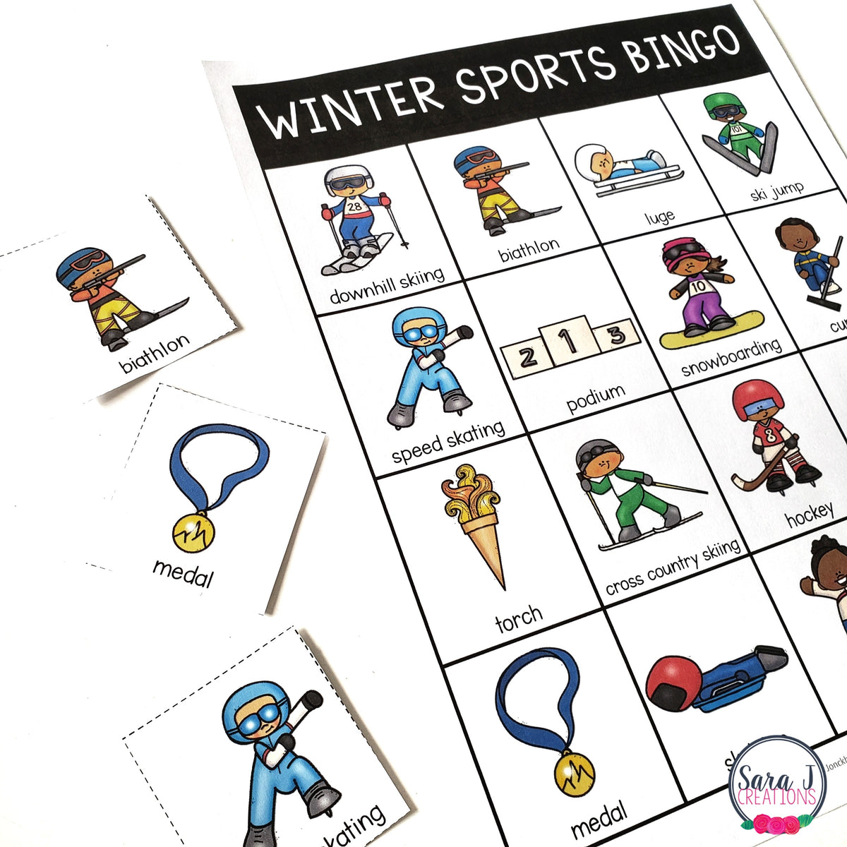 Winter Sports Bingo – Sara J Creations