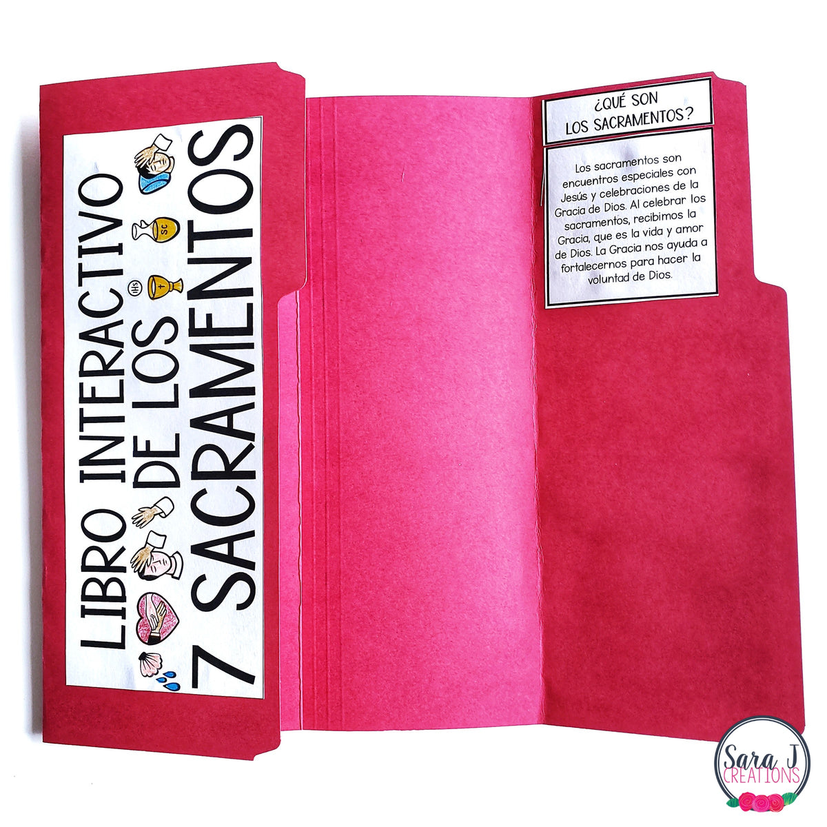 Seven Sacraments Spanish Catholic Lapbook – Sara J Creations