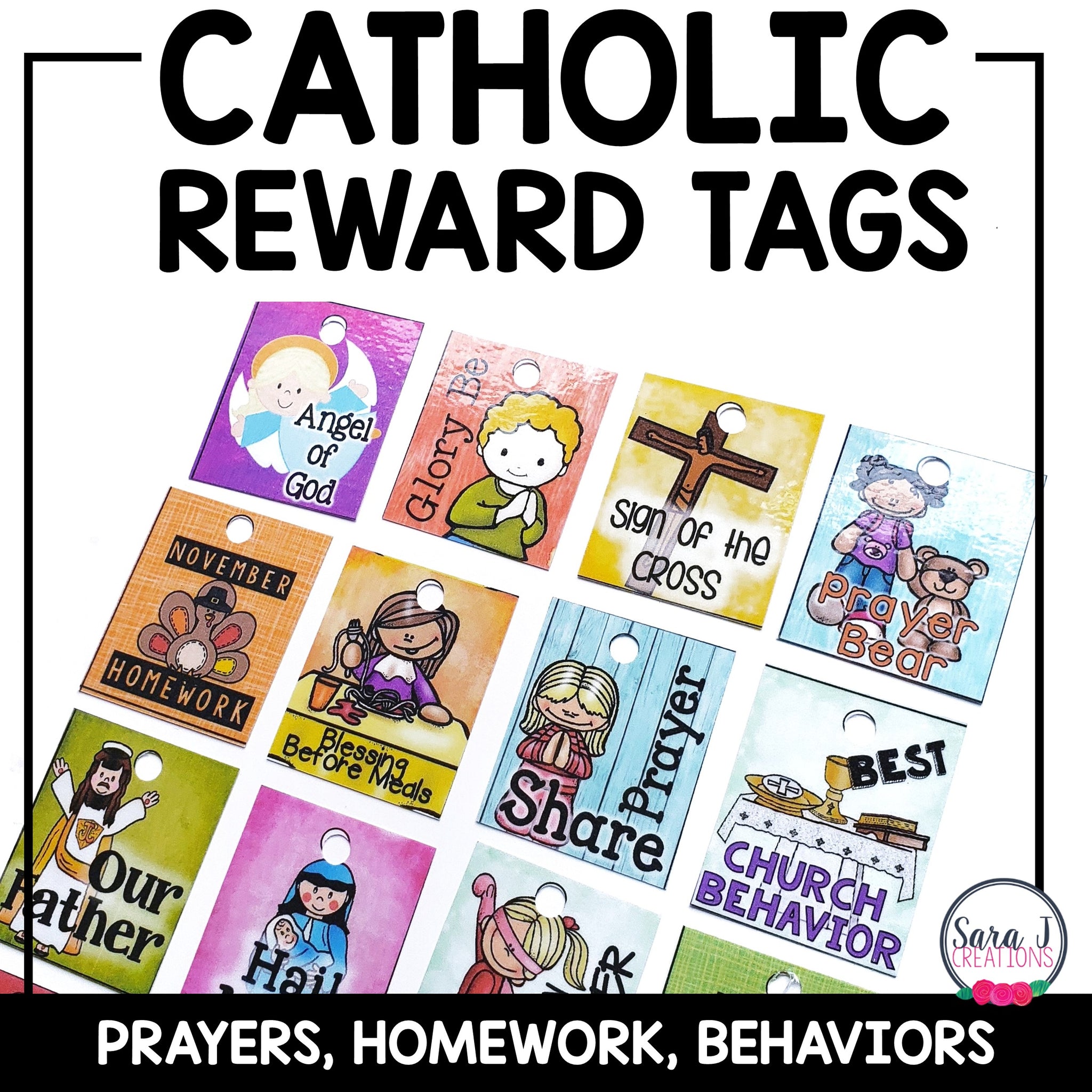 Catholic Reward Tags – Sara J Creations