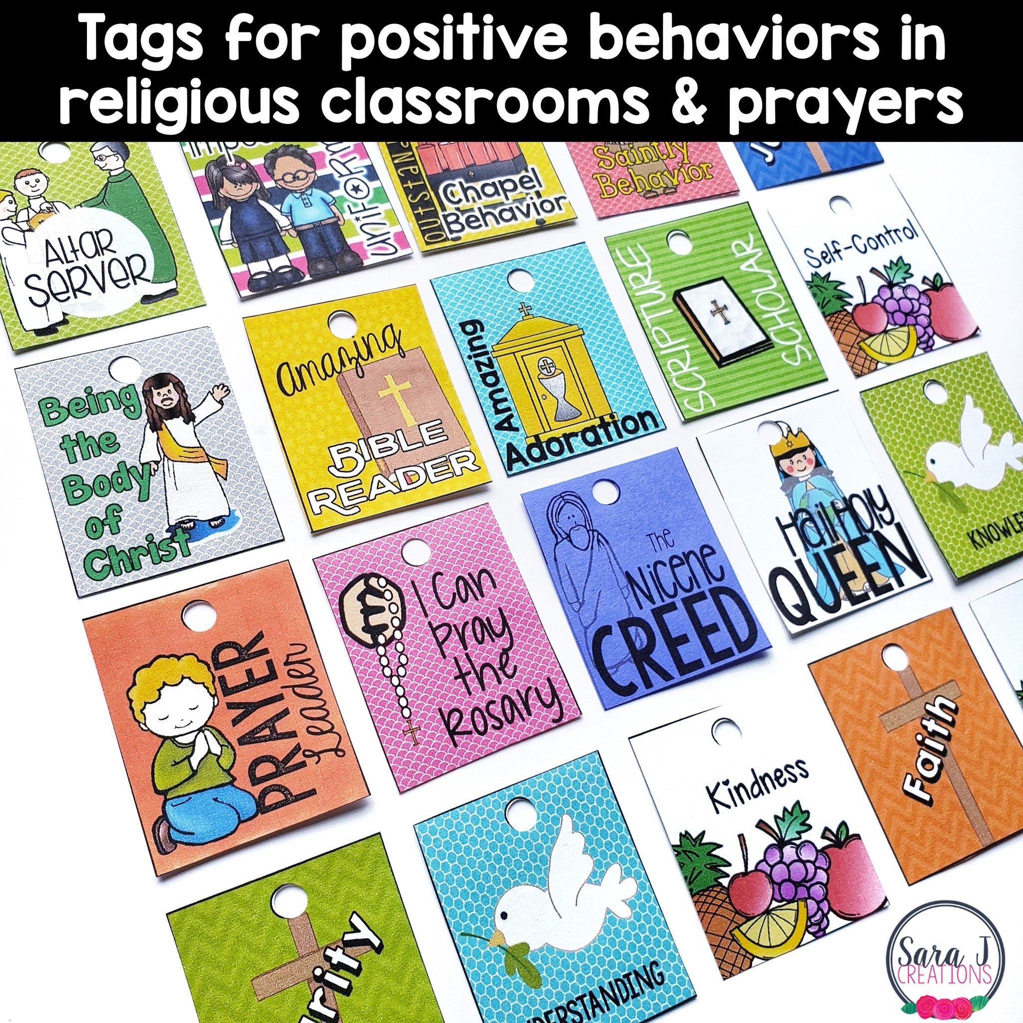 Catholic Reward Tags Volume 2 - Virtues, Fruits & Gifts of the Holy Sp ...