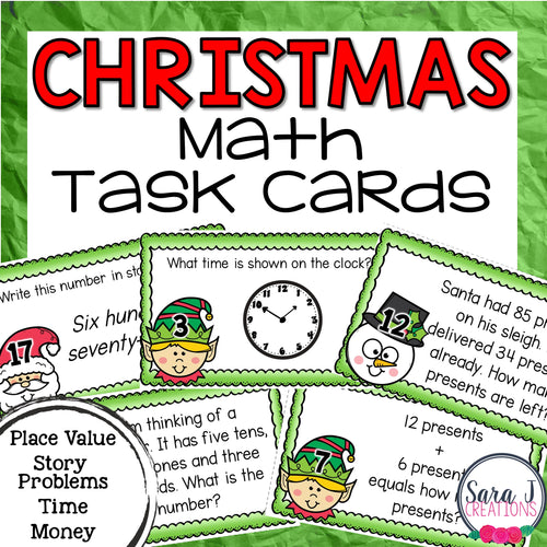 MATH TASK CARDS – Sara J Creations