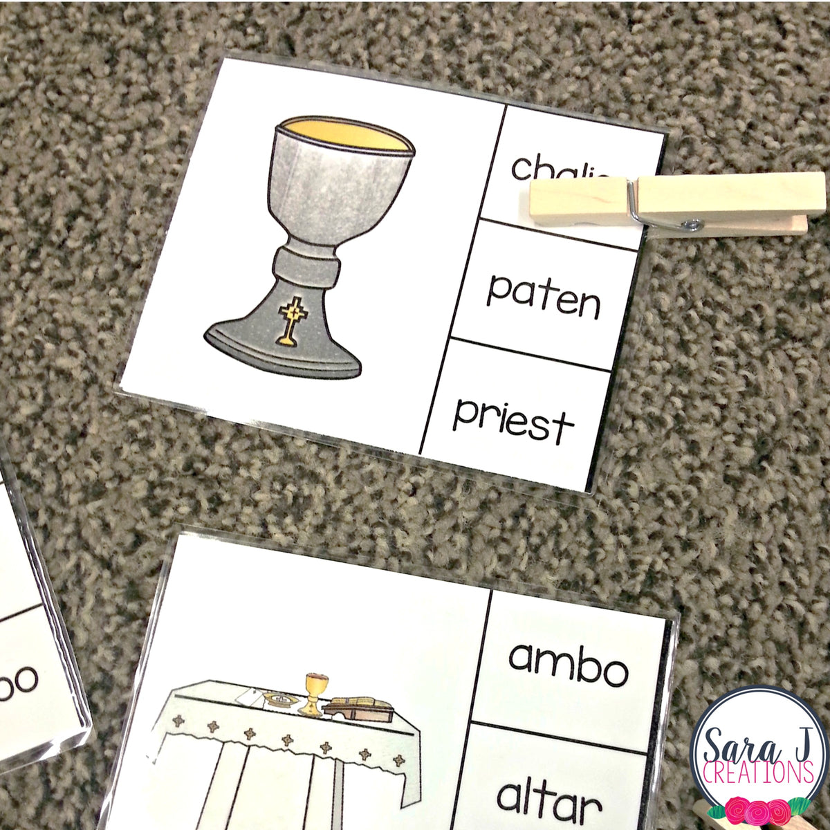 Catholic Mass Item Clip Cards – Sara J Creations