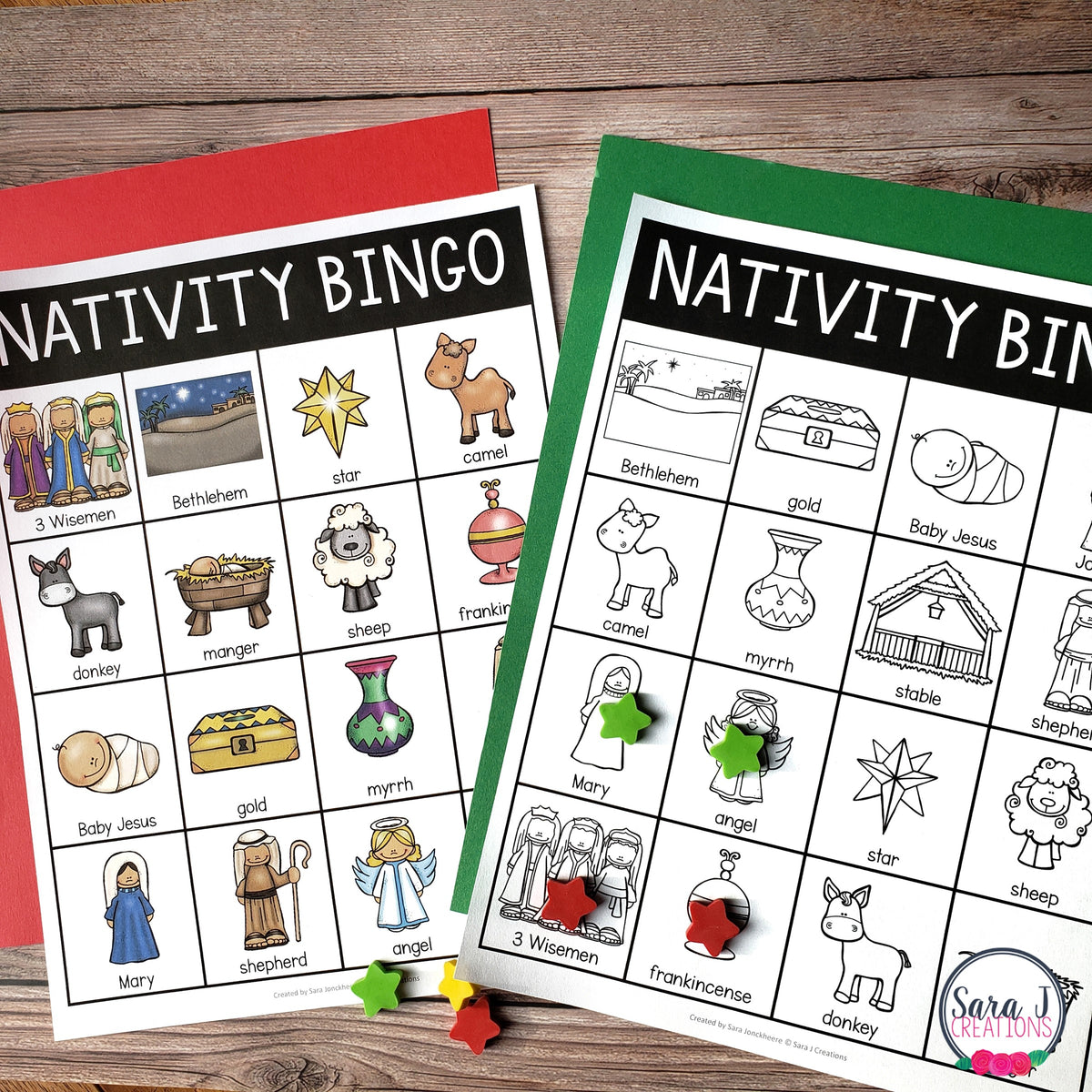 Christmas Nativity Junior Bingo – Sara J Creations