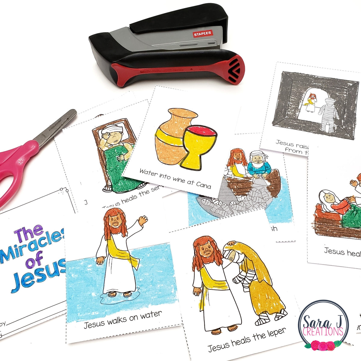 The Miracles of Jesus Mini Book – Sara J Creations