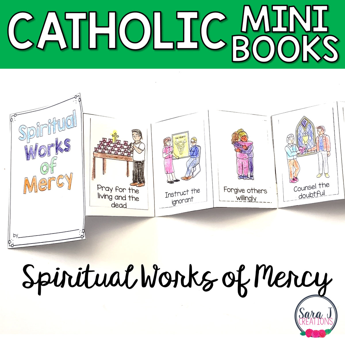 Spiritual Works of Mercy Mini Book – Sara J Creations